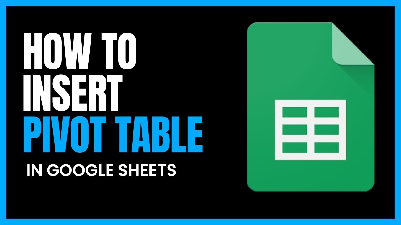 How to Create a Pivot tables in Google Spreadsheets. - YouTube