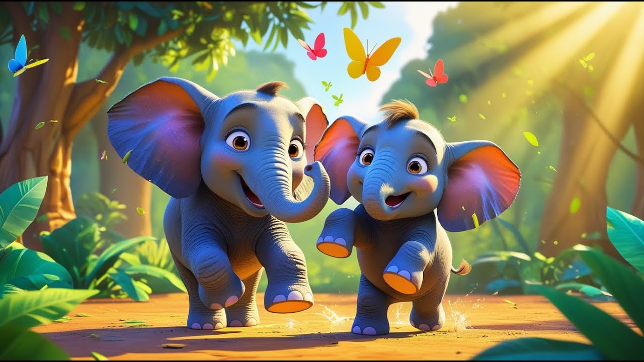 Elephant & Baby Stomp Stomp 🐘 | Fun Jungle Dance Song for Kids ...