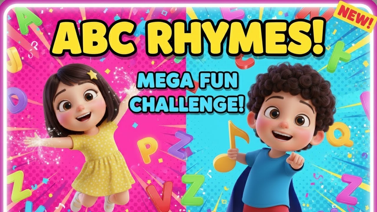 ABC Rhymes – Mega Fun Challenge! Learn A to Z with Fun 3D Animation⭐ ...