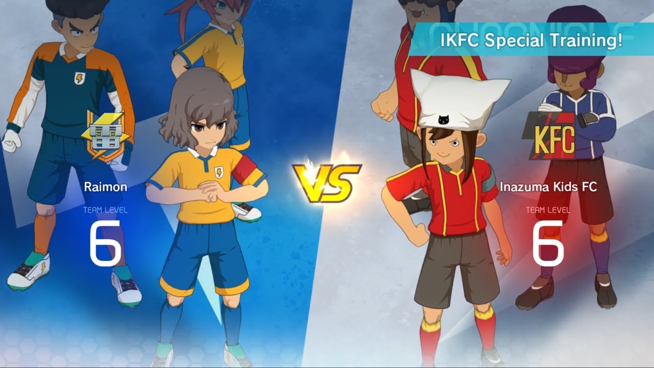 Shinsei Raimon vs Inazuma KFC (Inazuma Kids FC) | Chronicle Mode #54 ...