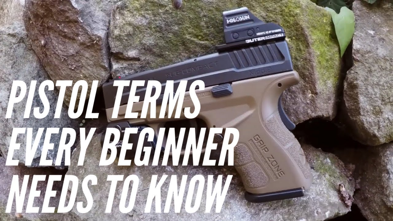 Basic Pistol Terms and Parts | Guns for Beginners Ep: 2 - YouTube