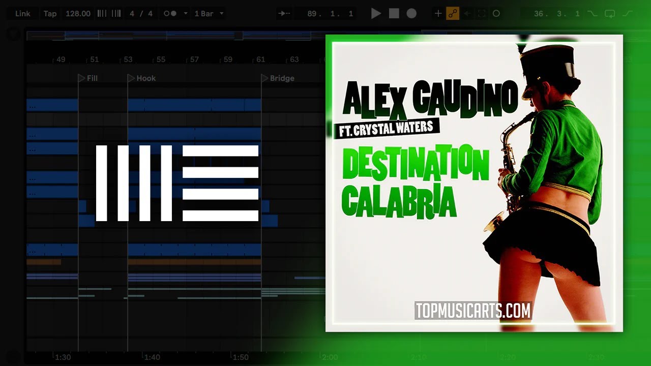 Alex Gaudino feat. Crystal Waters - Destination Calabria (2006 / 1 HOUR * VIDEO * LOOP) - YouTube