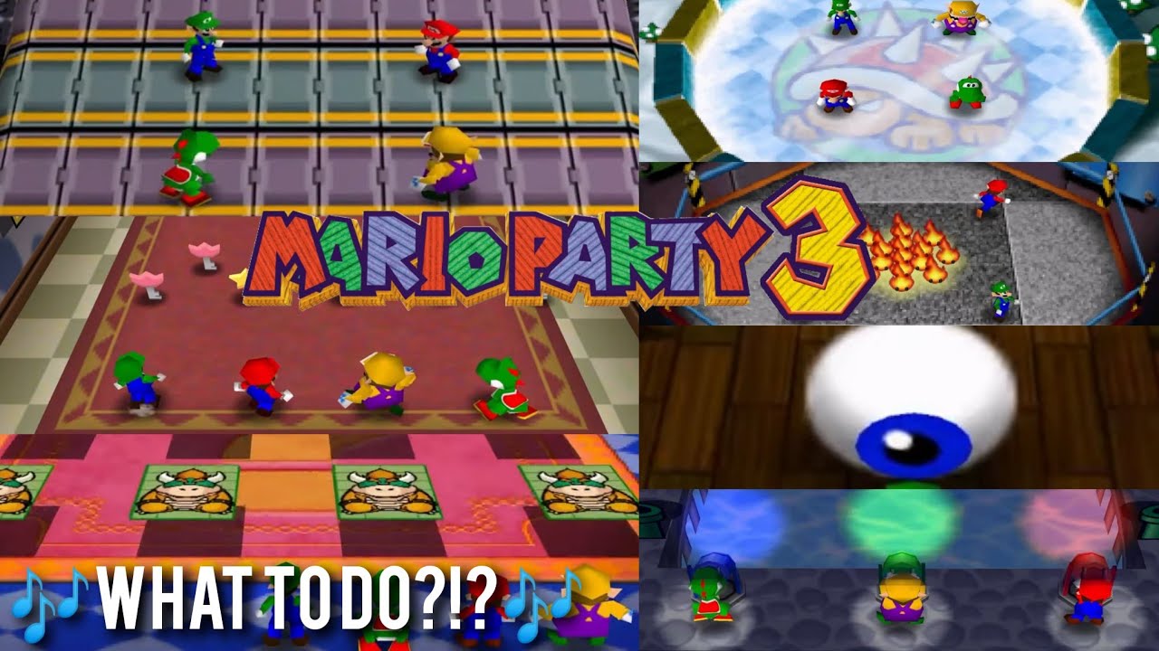 Mario Party 3 "What to Do?!?"/"What Should We Do?!" minigames - YouTube