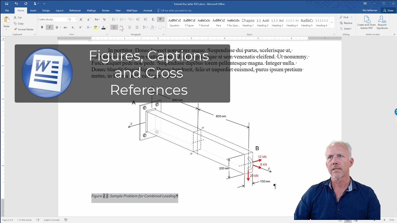 MSWord Inserting Figures (Part 6 of Creating an Editable Document ...