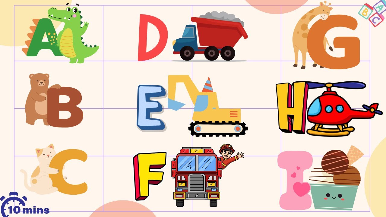 The ABC Songs | Alphabet Song for Kids | Learn ABCs with Fire Truck ...