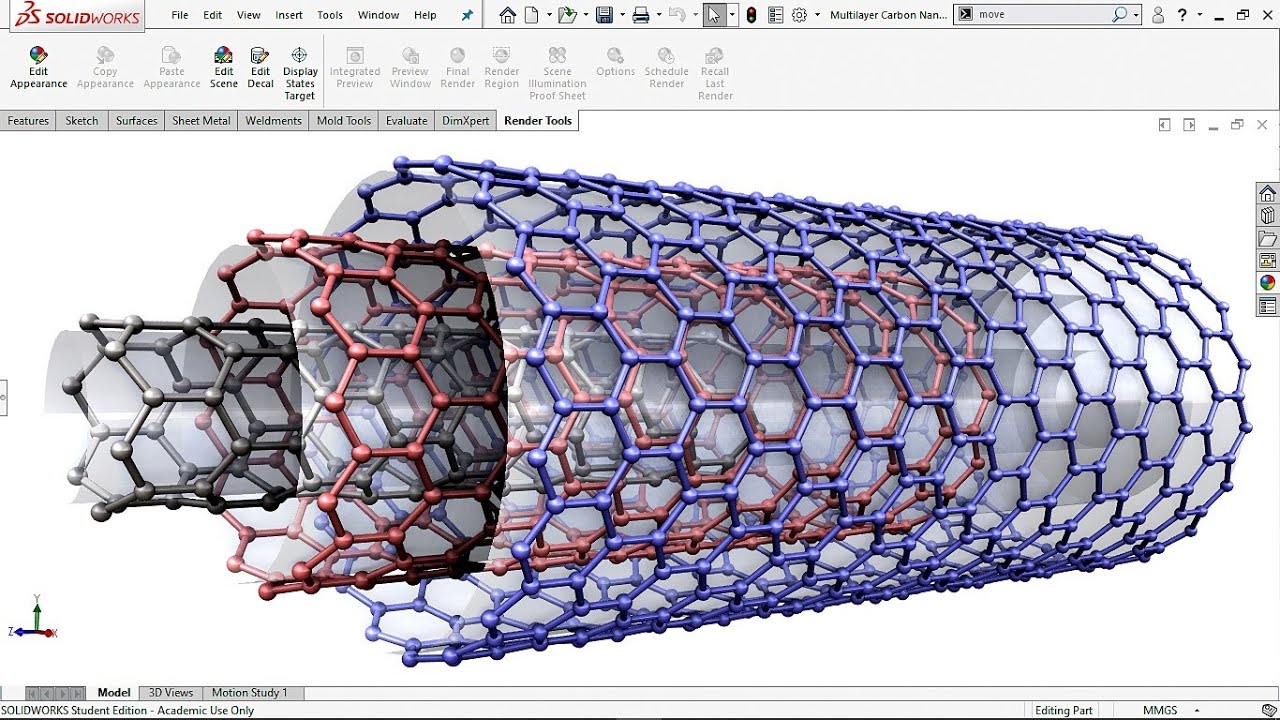 Unlock SOLIDWORKS Mastery | Create 'Multi-Walled Carbon Nanotubes' Fast ...