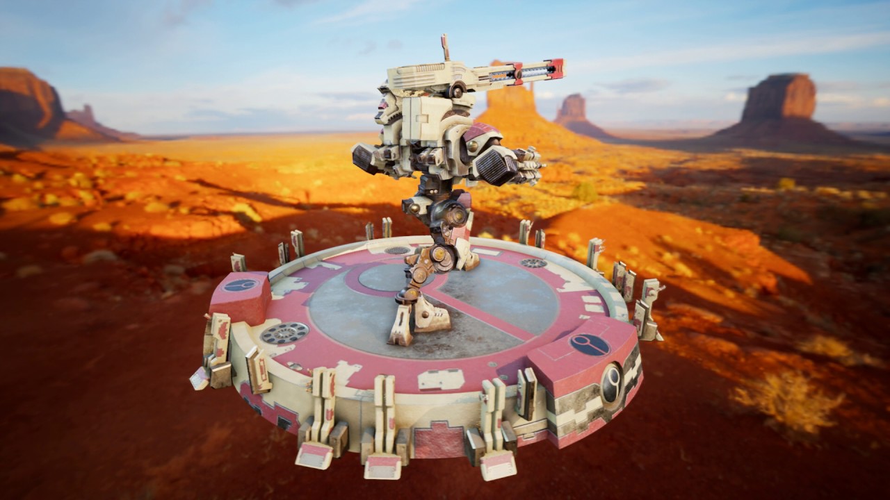 Tau KX139 Ta'Unar Supremacy Armour with Heavy Rail Cannon Array UE4 ...