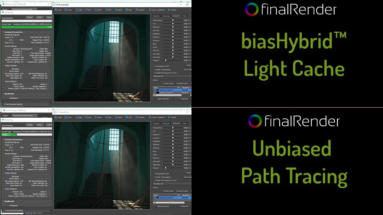 finalRender biasHybridTM 327% Speedup! Revolutionizes Bias Hybrid Rendering - YouTube