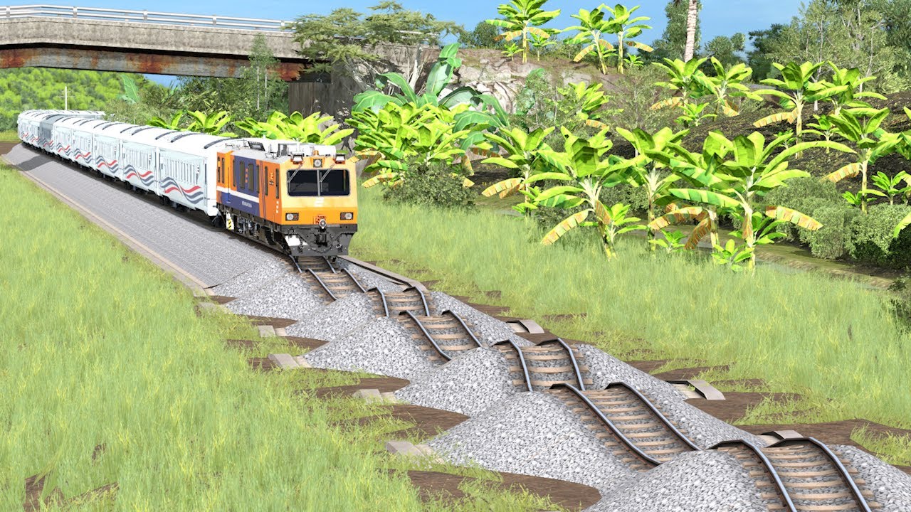 Kereta Api Ngeblong Lewat Rel Bergelombang | The Railroad Ngeblong ...