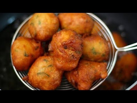 Nellore Style Bonda recipe with Redchilli Chutney/Andhra famous street ...