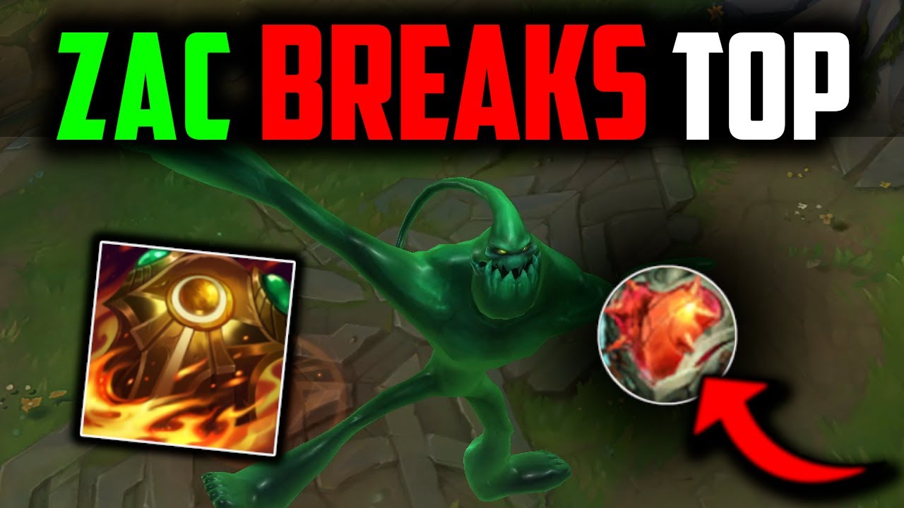 Zac Top is STILL BUSTED... How to Play Zac Top & CARRY for Beginners ...