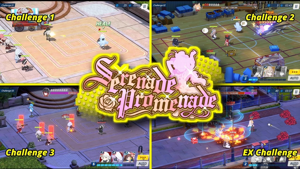 [Blue Archive] Serenade Promenade (All Challenge) - YouTube