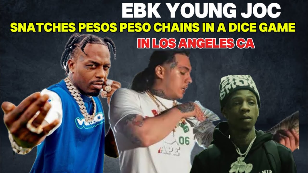 EBK YOUNGJOC SNATCHES TEXAS RAPPER PESO PESO CHAINS IN LOS ANGELES, CA ...