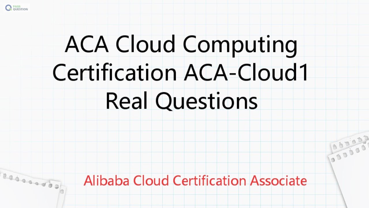 ACA Cloud Security Exam - Complete Pass with 90+ Marks - YouTube