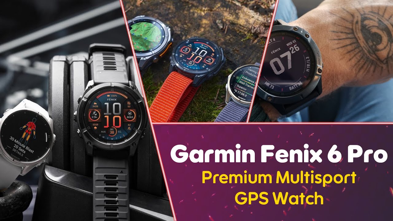 Garmin Fenix 6 Pro GPS Watch: The Ultimate Multisport Watch for ...
