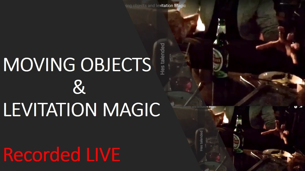 Moving objects and levitation Magic recorded live - YouTube
