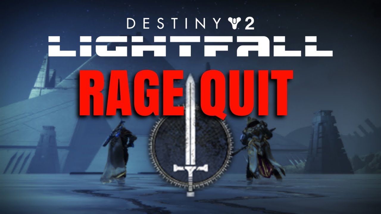 RAGE QUIT - Legend Defiant Battlground: EDZ | Destiny 2 Lightfall - YouTube