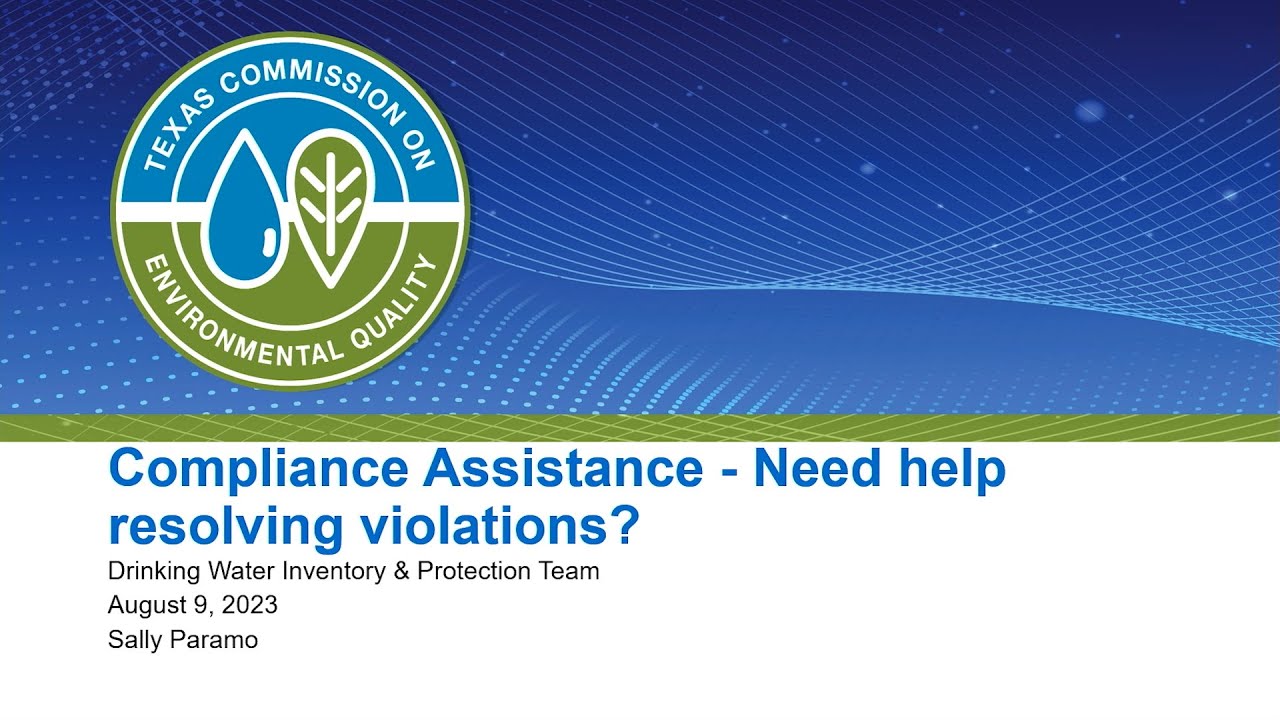 40 Compliance Assistance - Need help resolving violations? - YouTube