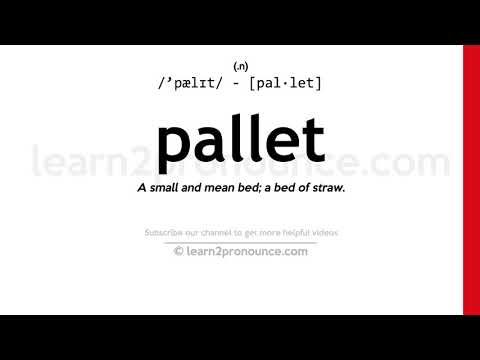 Palet okunuşu | Pallet Tanımı