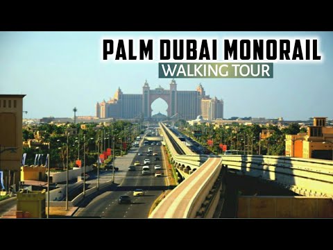 [4K] The PALM DUBAI MONORAIL| Amazing View of the Palm Island! - YouTube