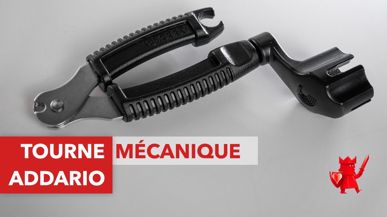 Tourne Mécanique + coupe corde D'addario Pro Winder - YouTube