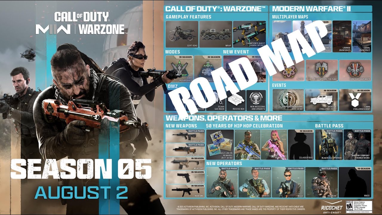 WZ 2.0: Season 5 Road Map Call Of Duty Live Stream - YouTube
