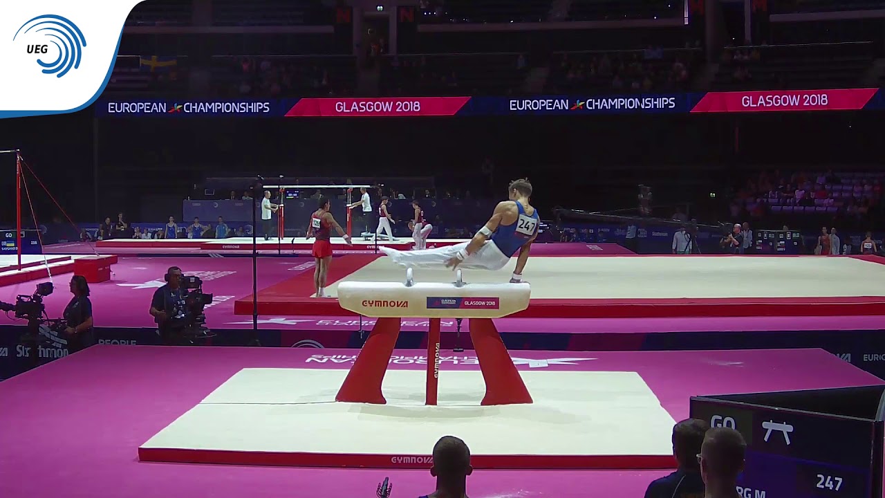 Marcus STENBERG (SWE) - 2018 Artistic Gymnastics Europeans, junior qualification pommel horse ...