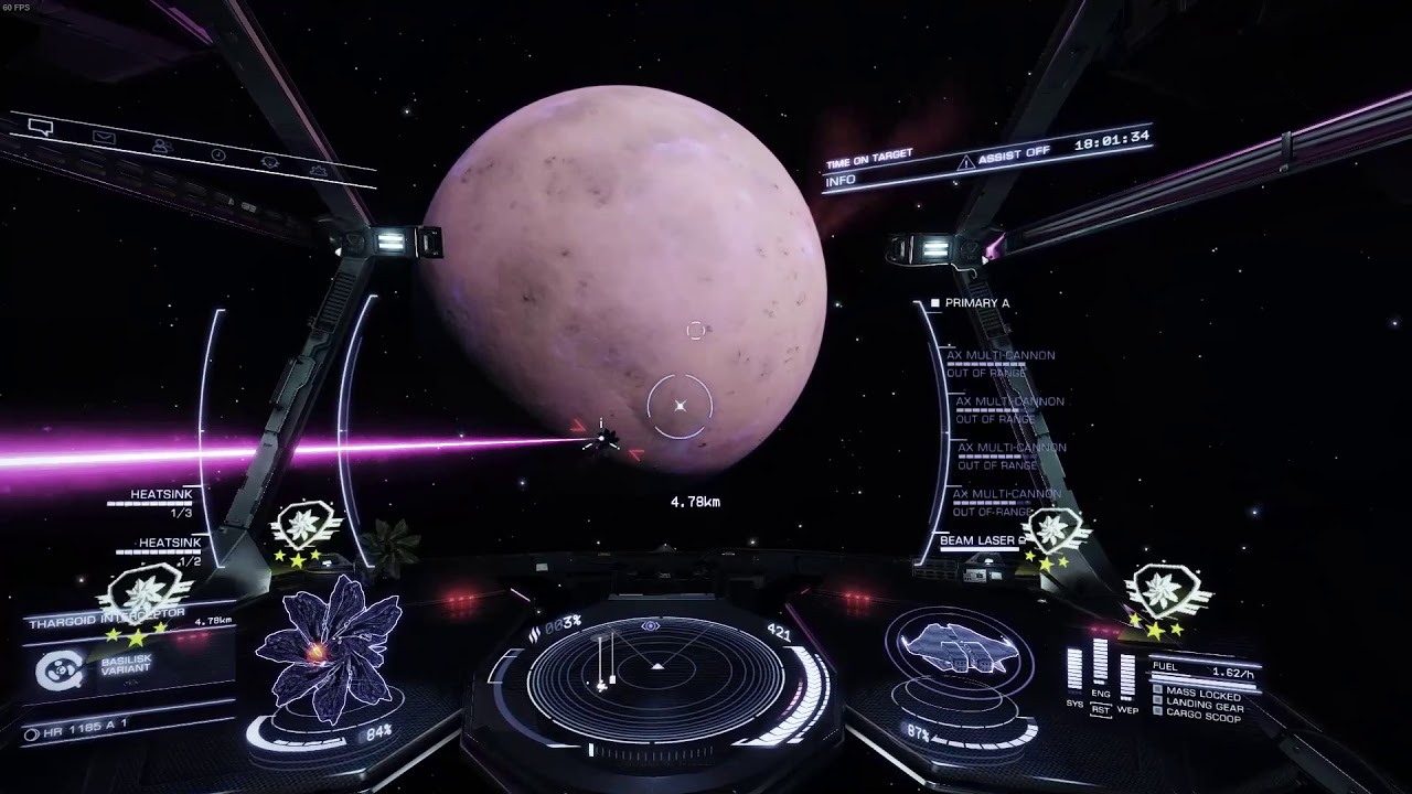 Test AX Multicannon Krait vs Thargoid Basilisk - YouTube