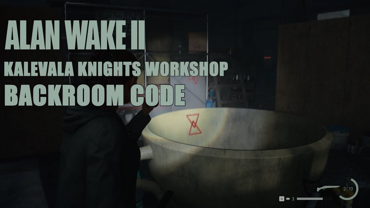 Alan Wake II Kalevala Knights Workshop Backroom lock combination - YouTube