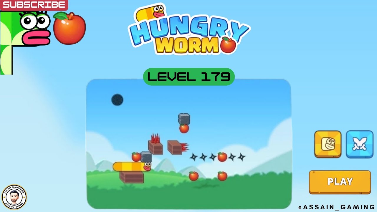 Hungry Worm Greedy Worm Level 179 - YouTube