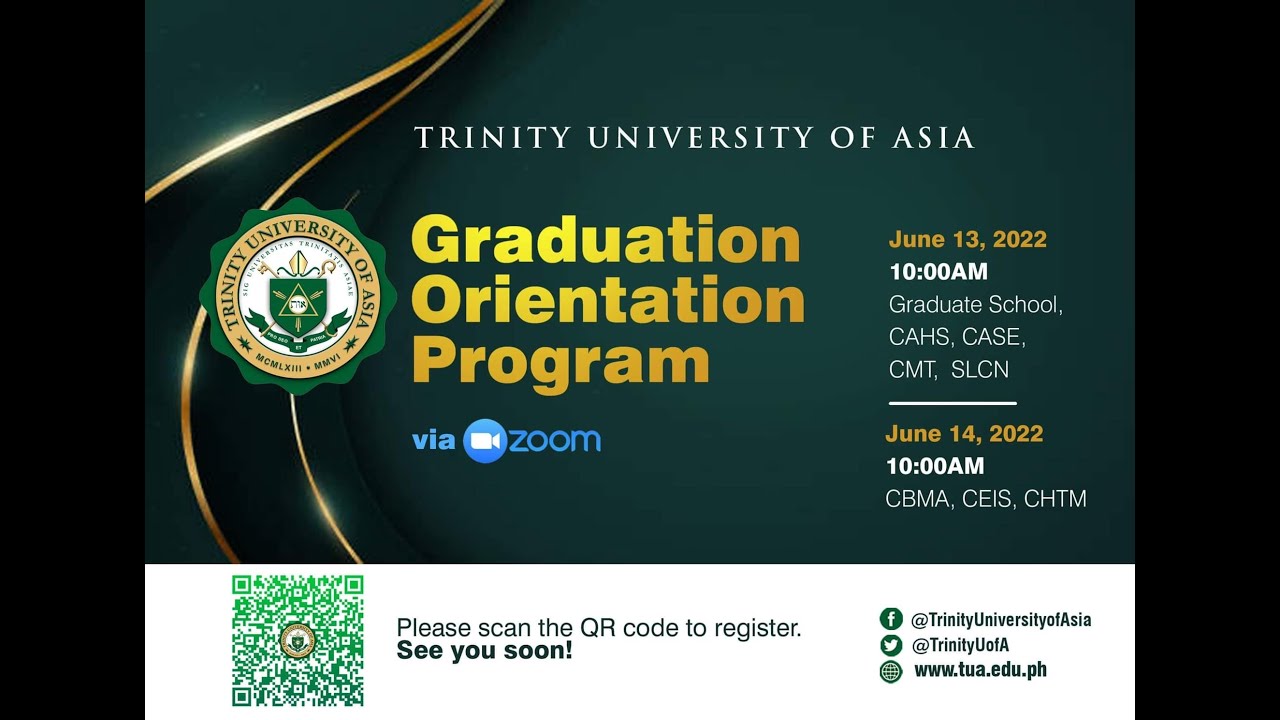 JUNE 13 - Graduation Orientation for Batch 2020, 2021 and 2022 - YouTube