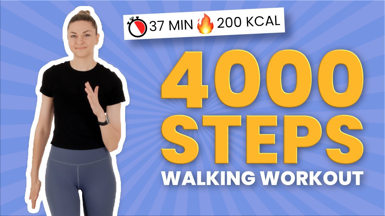 DAY 4 – 4000 STEPS WORKOUT FOR BEGINNERS, EASY WALKING AT HOME | Fat ...