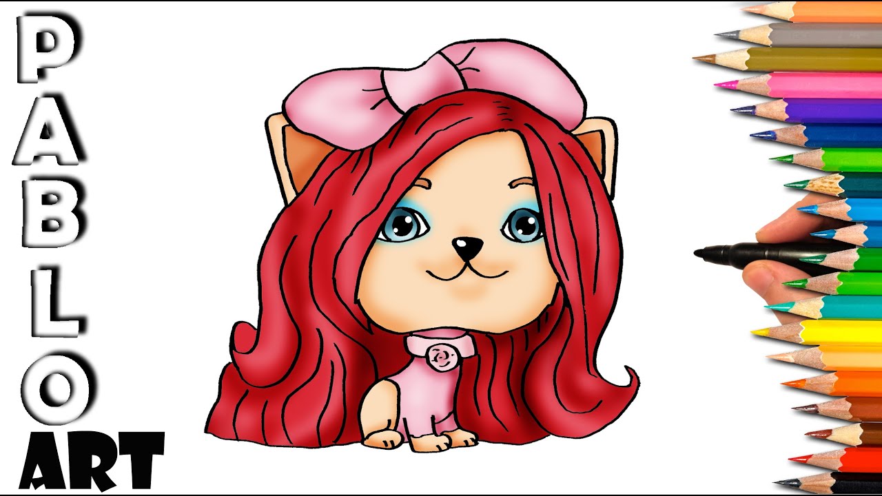 How to Draw Juliet from Vip Pets | Learn to Draw step by step - YouTube