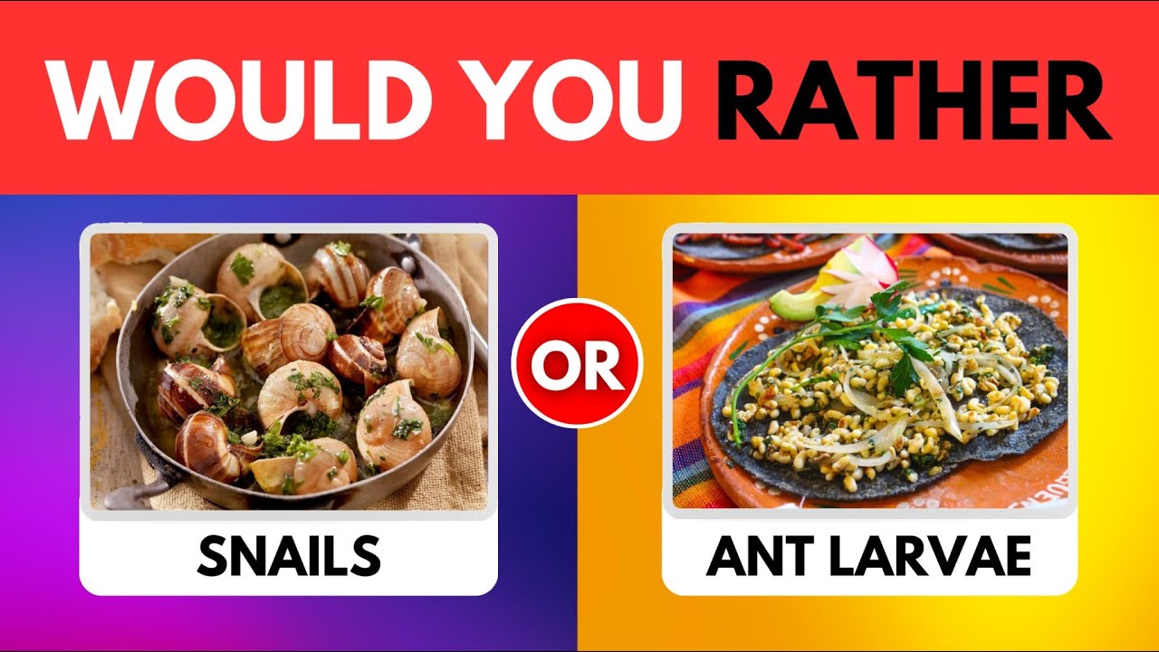 Would You Rather? | Food Edition - YouTube