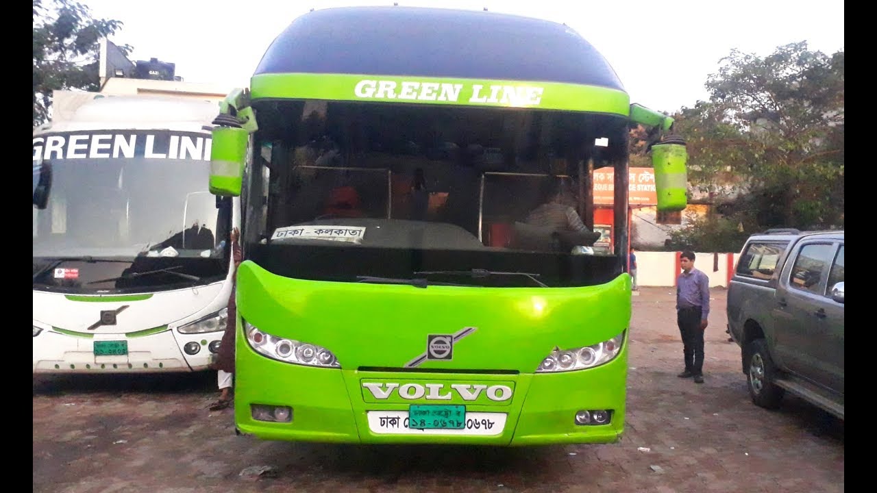 Green Line | Volvo (Strada) High deck | Dhaka-Jessore-Benapole - YouTube