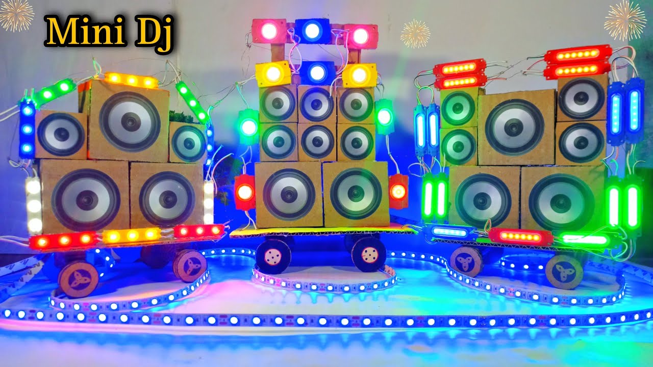 3 Dj trolley with 20 box speker New dj set-up at home | Mini dj trolley ...
