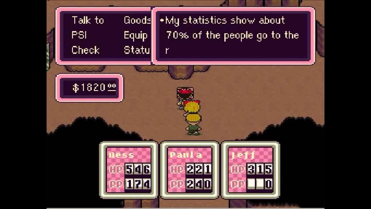 Let's Play Earthbound part 26 Dungeon Man Returns - YouTube