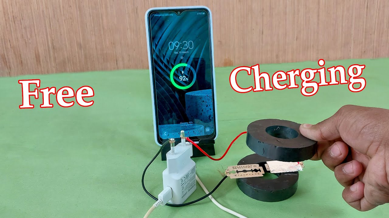How To Make Free Energy Mobile Phone Charger With Magnets | Science ...