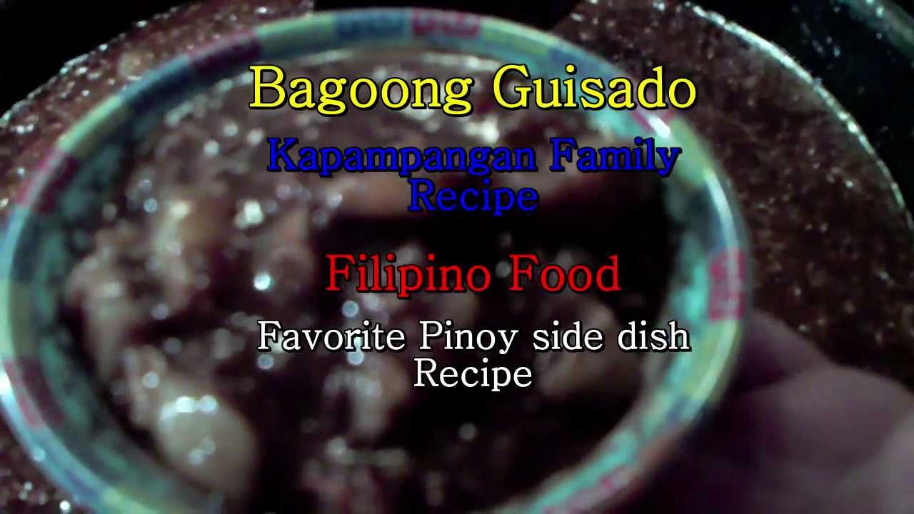 Bagoong, Filipino food recipe - Shrimp paste and pork - YouTube