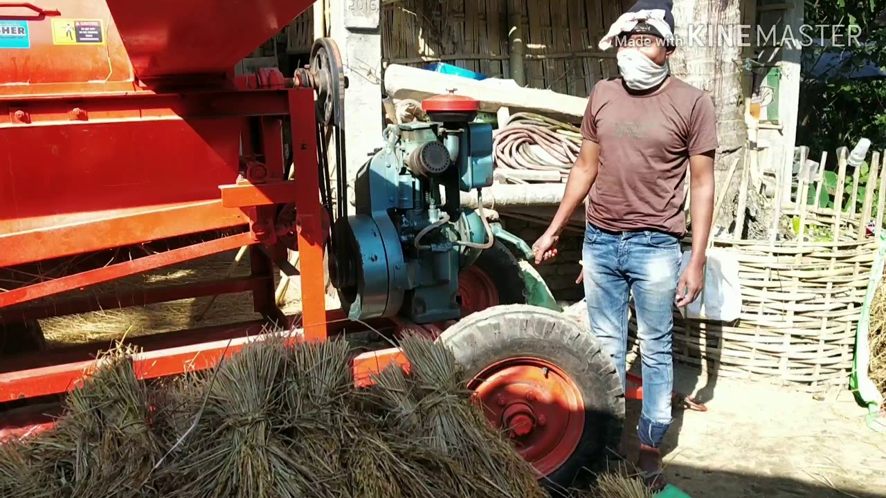 Dhan Mora Machine || ধান মৰা মেচিন - YouTube