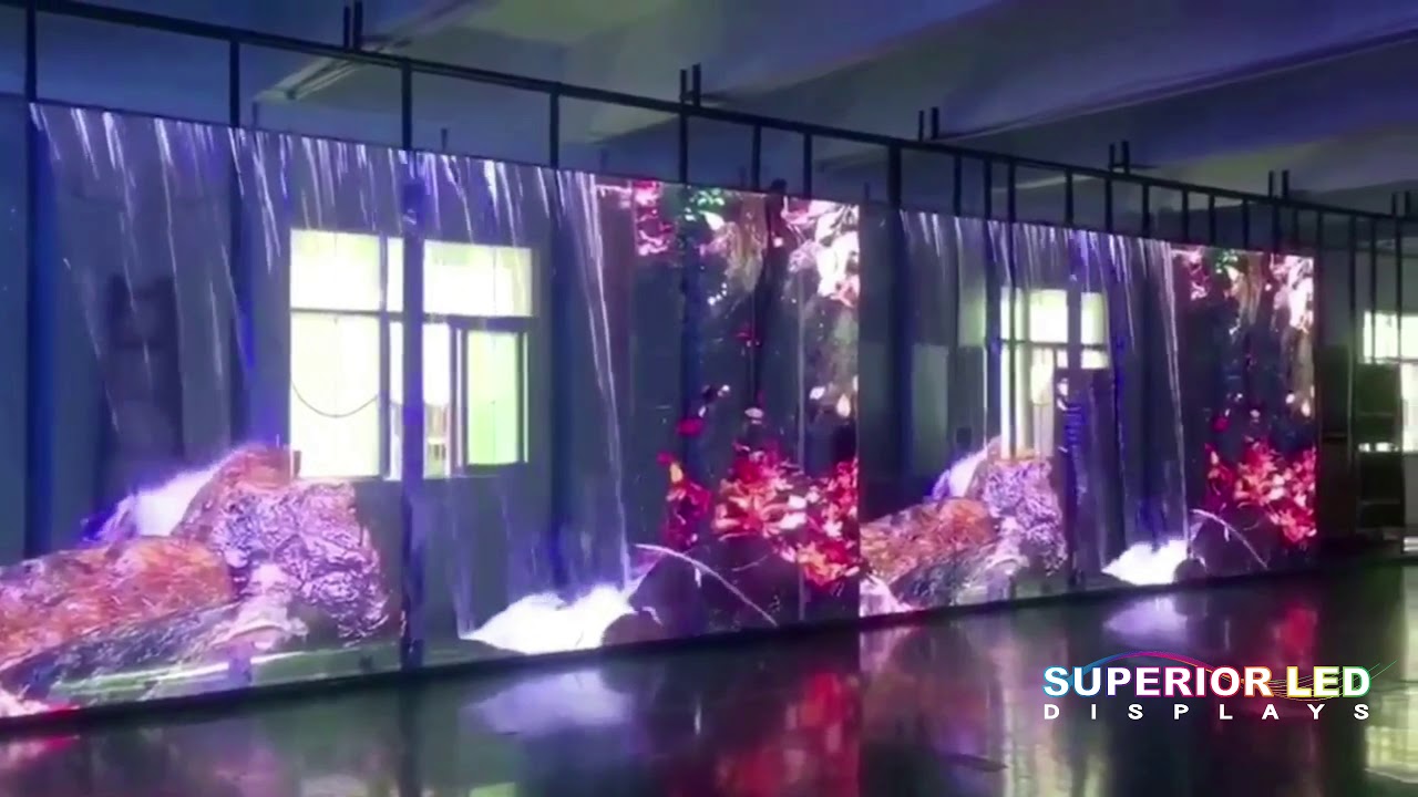 Transparent LED Displays Aquarium - YouTube
