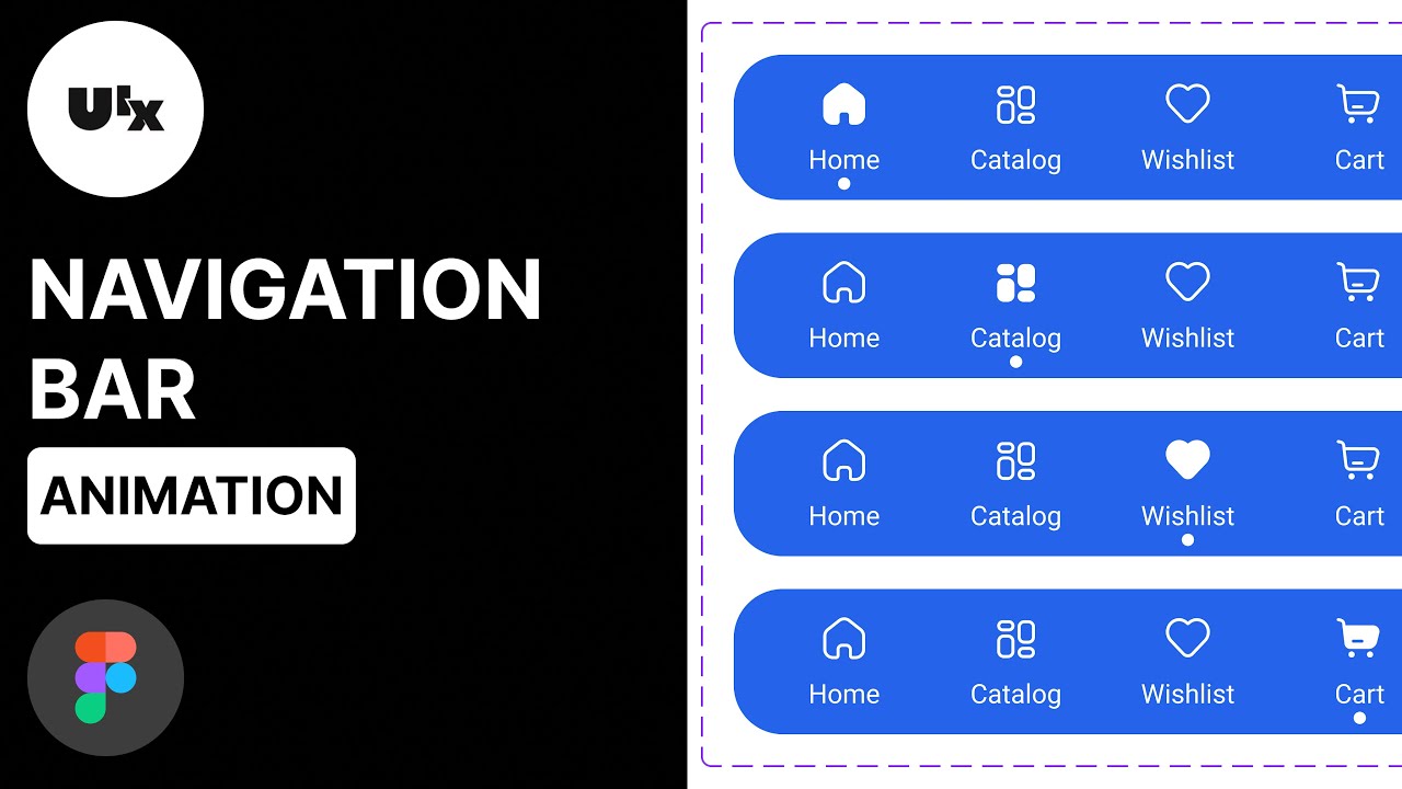 Bottom Nav Bar Animation | Prototype Tutorial in Figma - YouTube