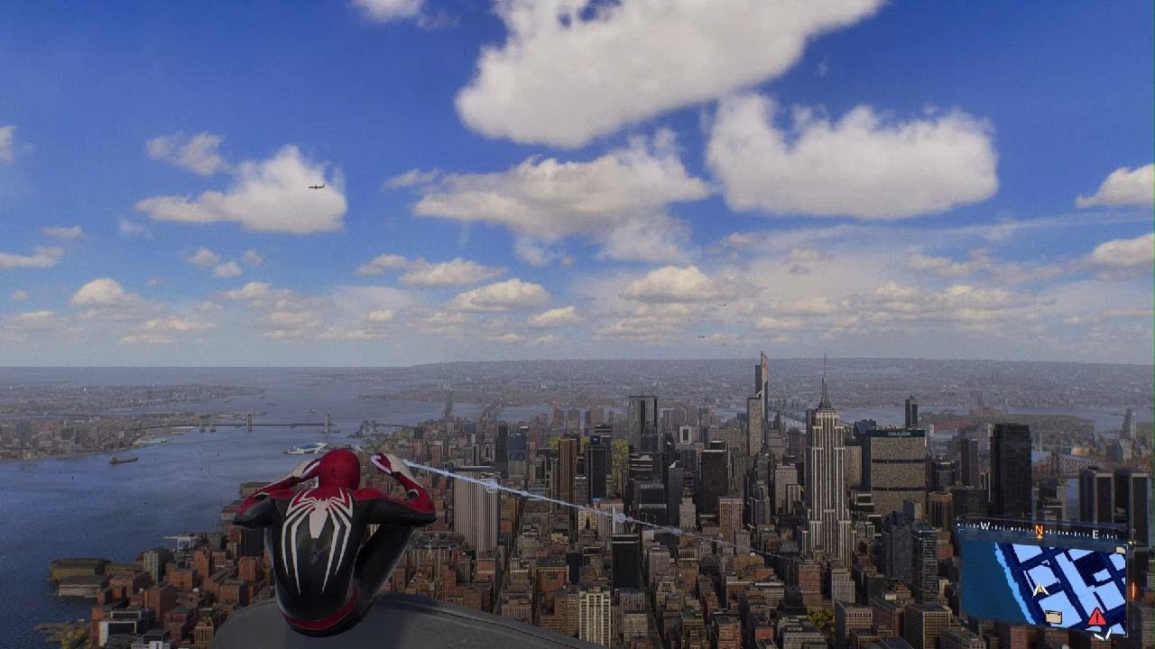 Marvel's Spider-Man 2 Web Gliding To Times Square - YouTube