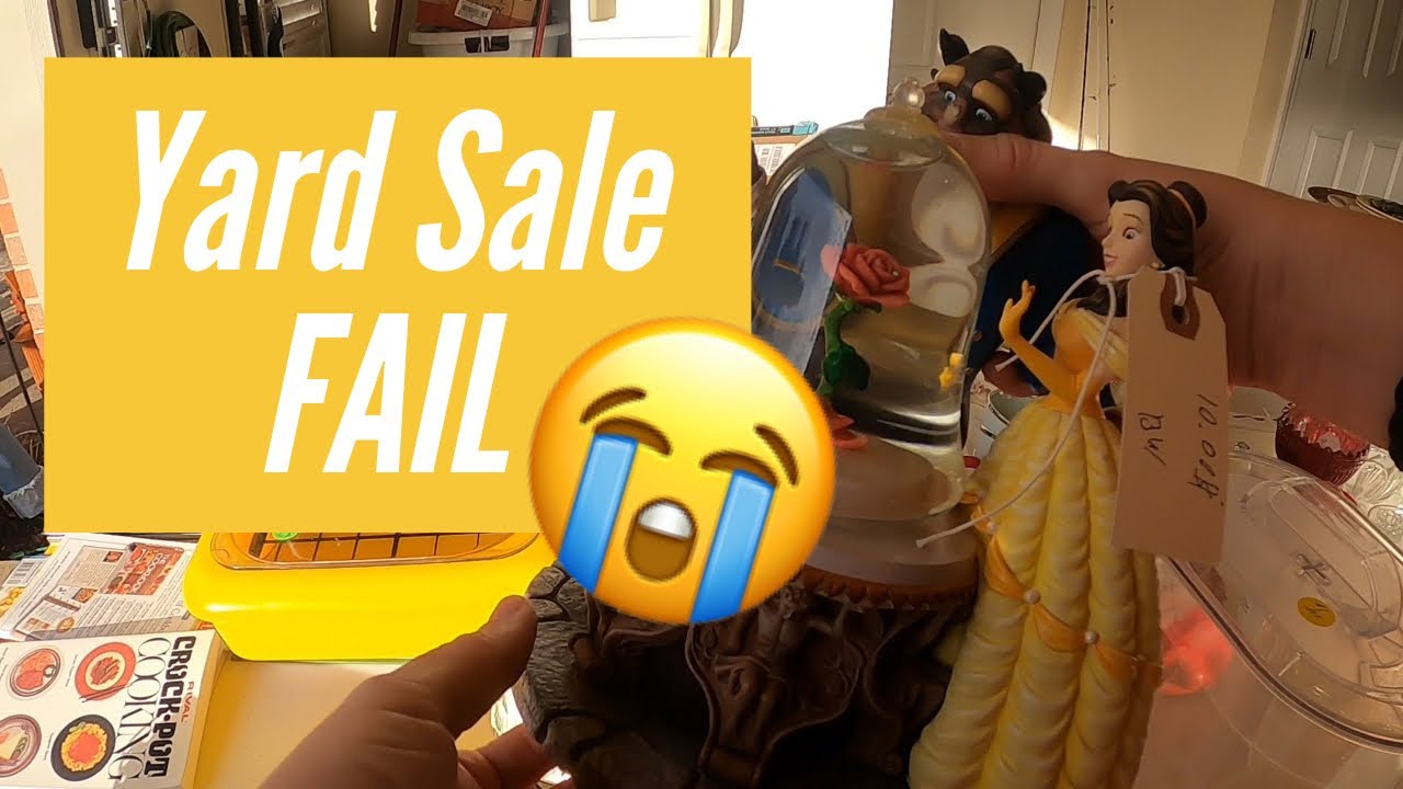 I WAS SO CLOSE! Yard Sale FAIL & Garage Sale SHOP WITH ME to Sell on ...