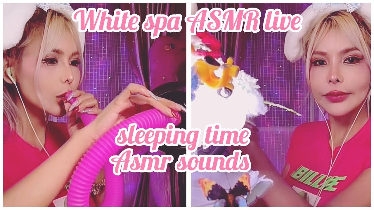 White spa ASMR live (2) sleeping time - YouTube