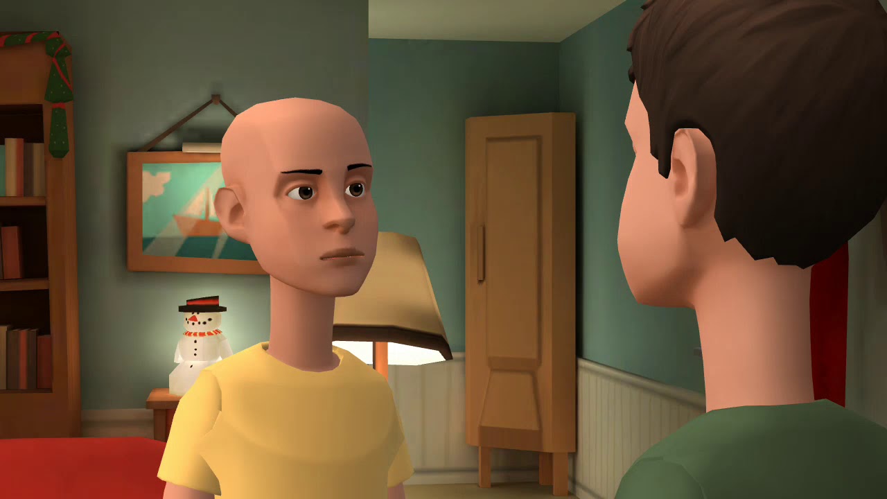 Caillou sneaks to the monster mash/grounded - YouTube