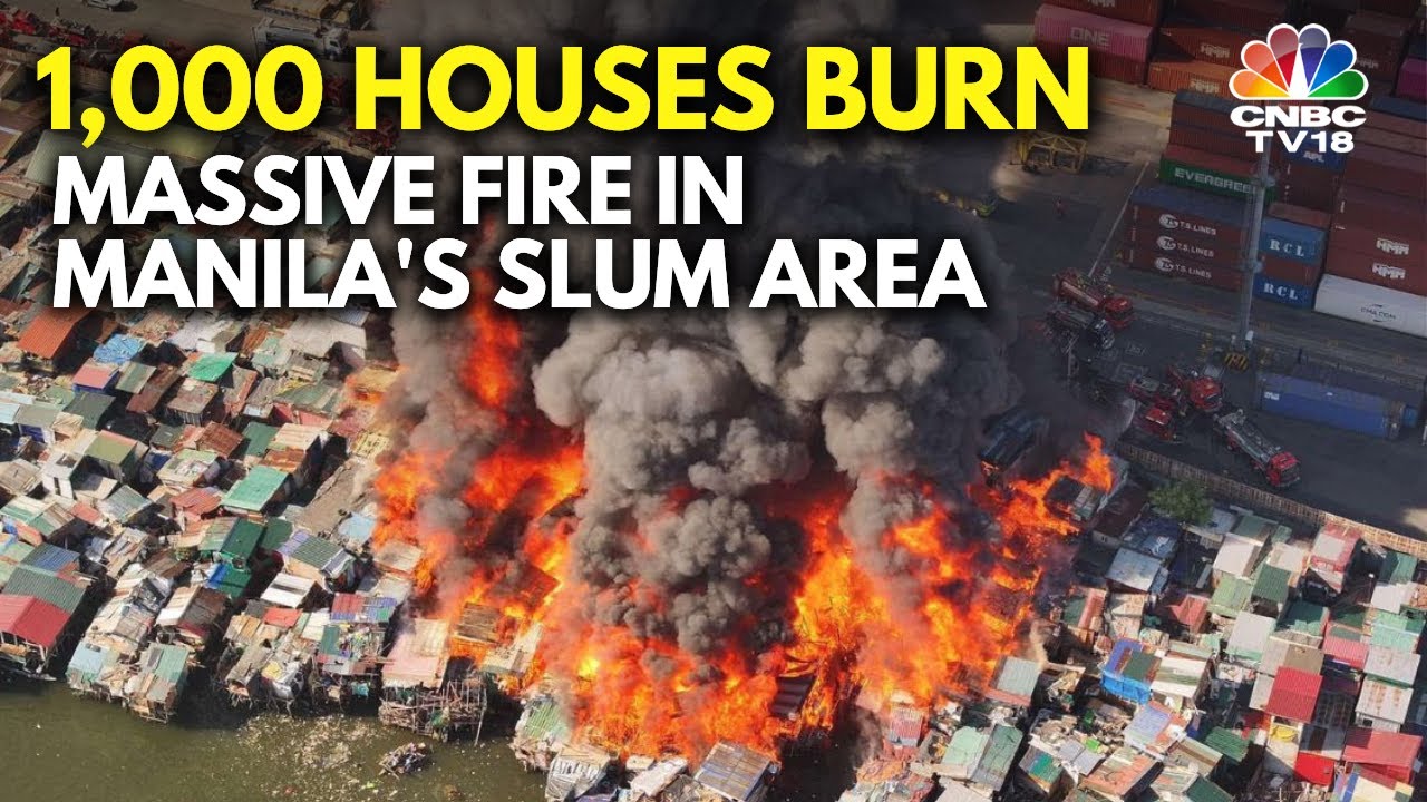 Massive Fire Set Ablaze 1,000 Houses In Manila's Slum Area ...
