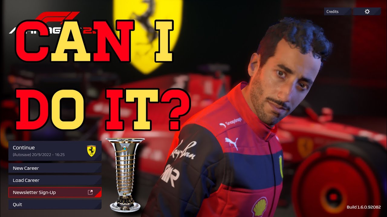 Can I Make DANIEL RICCIARDO World Champion?┃ F1 Manager 22 ┃ Part 1 ...