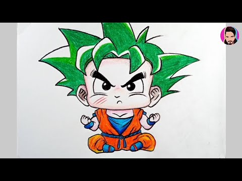 How To Draw Goku Step by step | how to draw anime | Cute Goku drawing ...