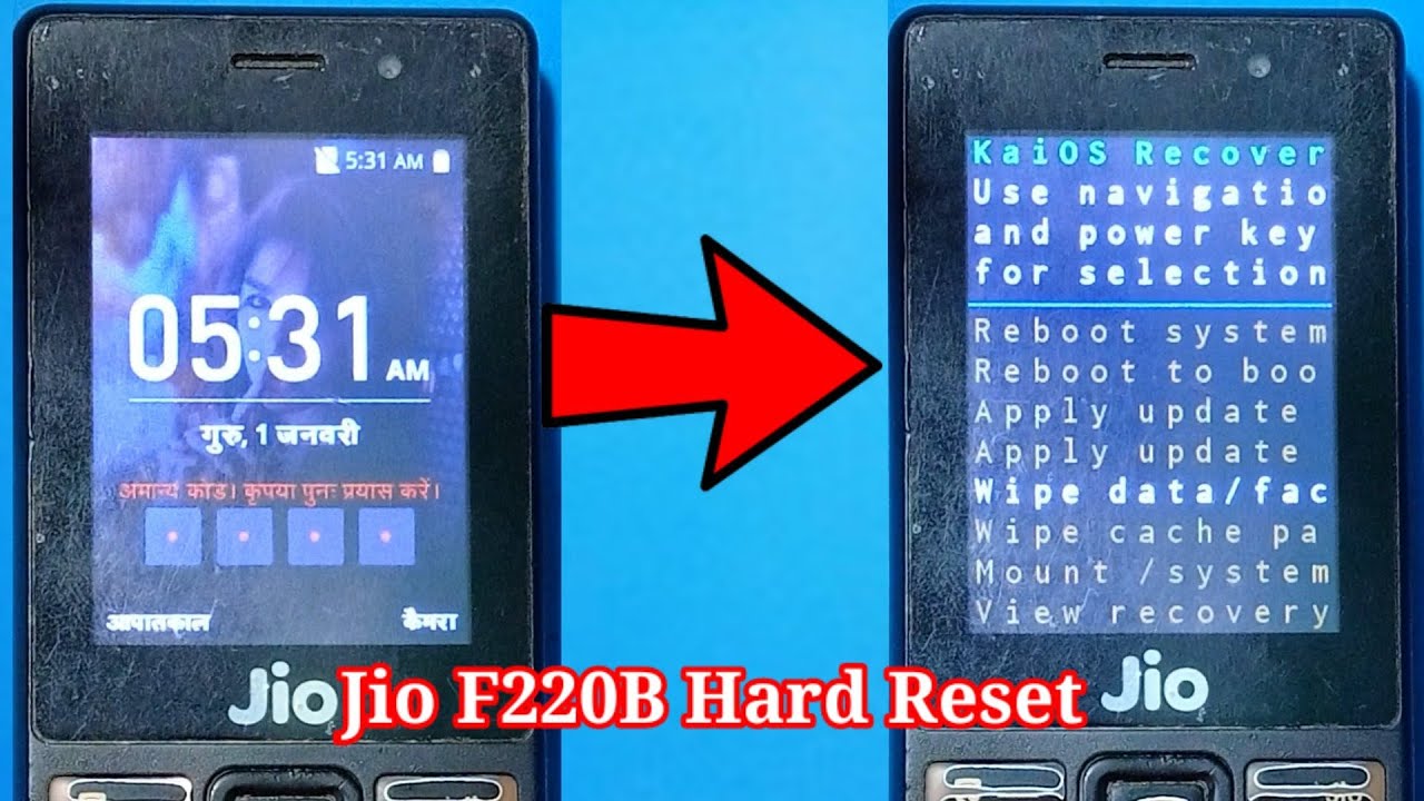 #Video_2023 Jio Phone F220B Hard Reset | Jio F220B Password Break | Jio ...